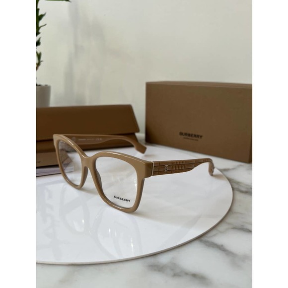 Burberry | Accessories | New Burberry Be2363 Sylvie Oversized Beige Eyeglasses Frames | Poshmark